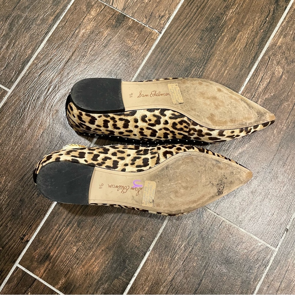 Sam Edelman Riviera Sand Leopard Print Flats - Gem